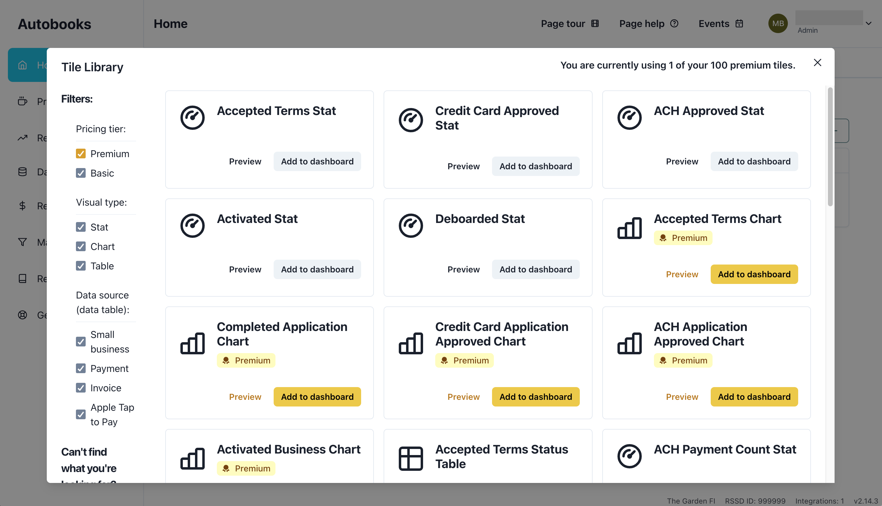 Product Update: Introducing Customized Dashboards in the Autobooks Hub
